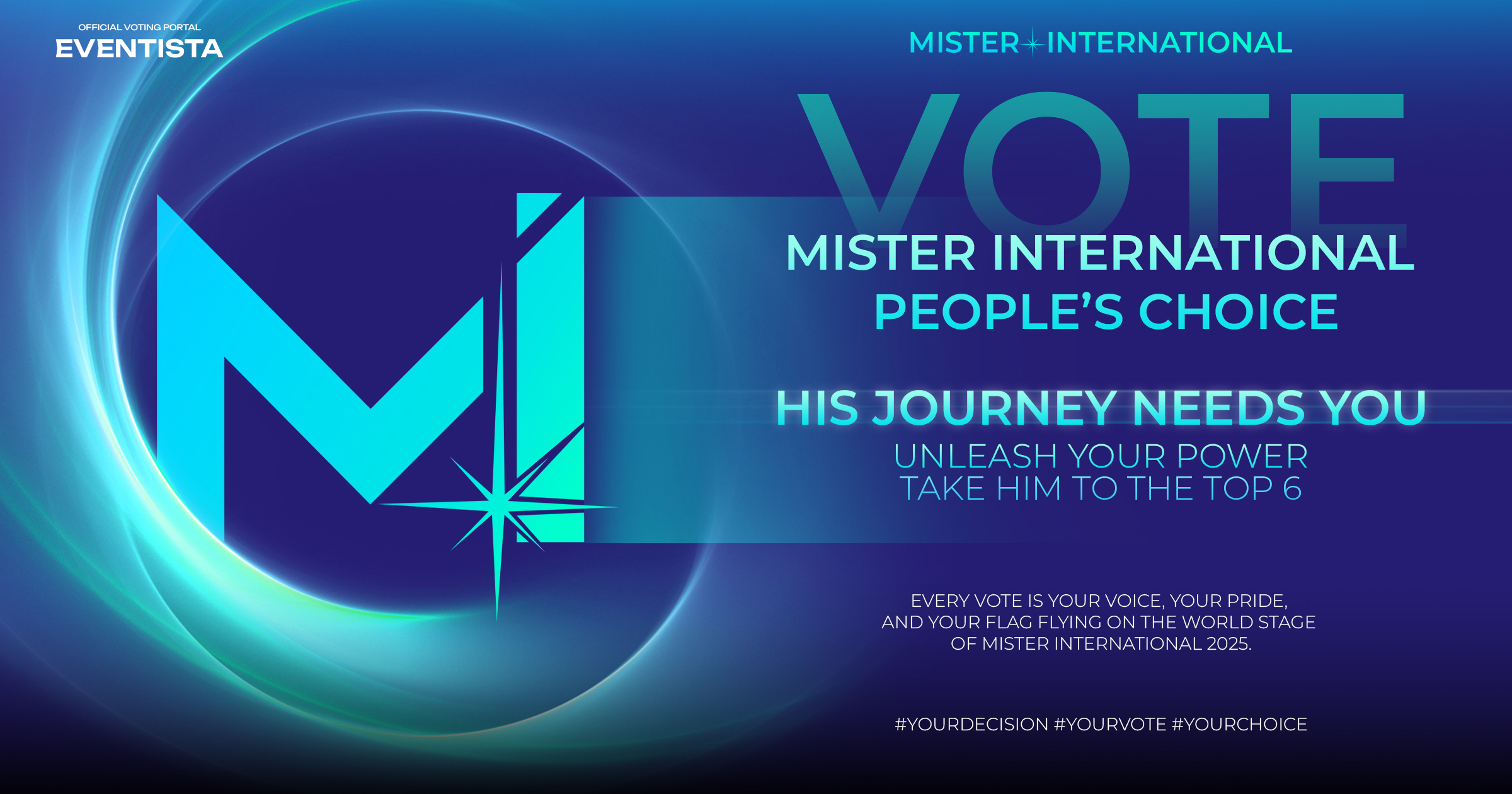 Support Choi Seung Ho No 21 during the journey of Mister International 2025