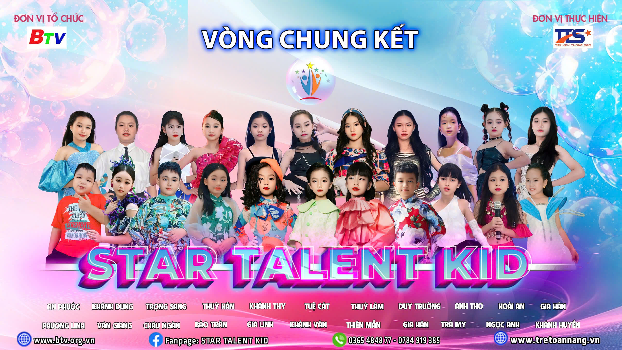 BÌNH CHỌN THÍ SINH ĐƯỢC YÊU THÍCH NHẤT VÒNG CHUNG KẾT STAR TALENT KID 2024
